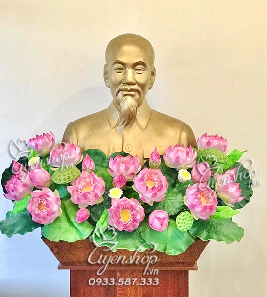Hoa Sen Tượng Bác Cao Cấp | Hoa Lụa Đẹp