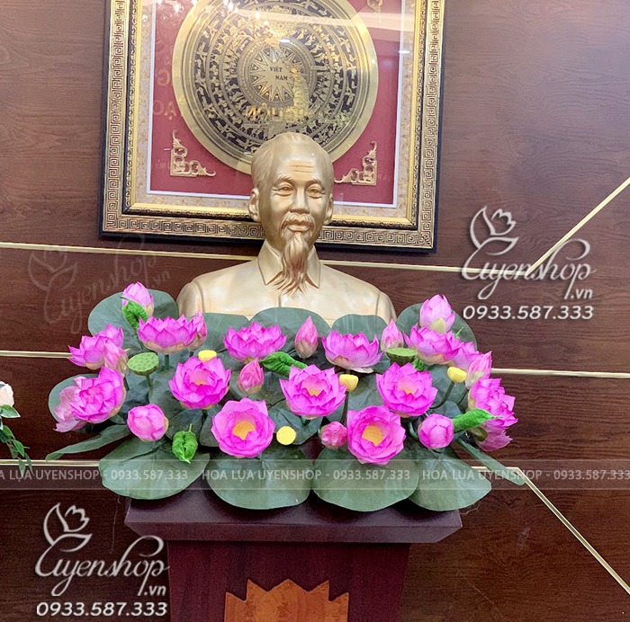 HOA SEN NGHỆ NHÂN TƯỢNG BÁC | Hoa Lụa Đẹp