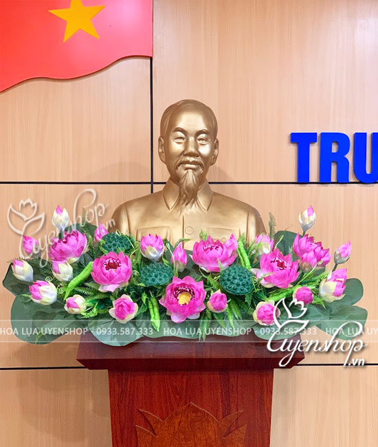 HOA SEN NGHỆ NHÂN CAO CẤP TRANG TRÍ TƯỢNG BÁC | Hoa Lụa Đẹp